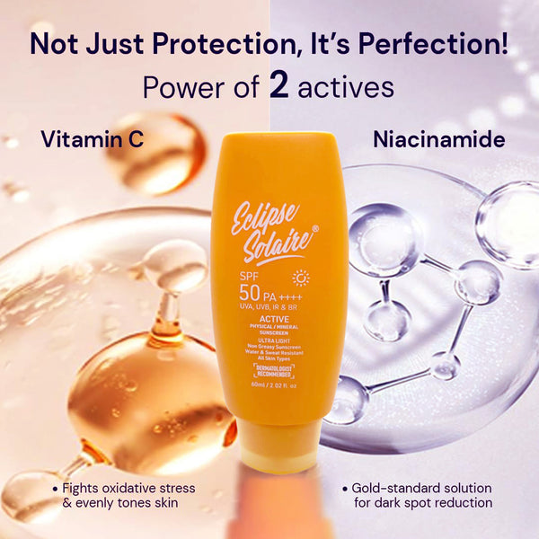 Eclipse Solaire Active 100% Mineral Physical Sunscreen | India’s ...